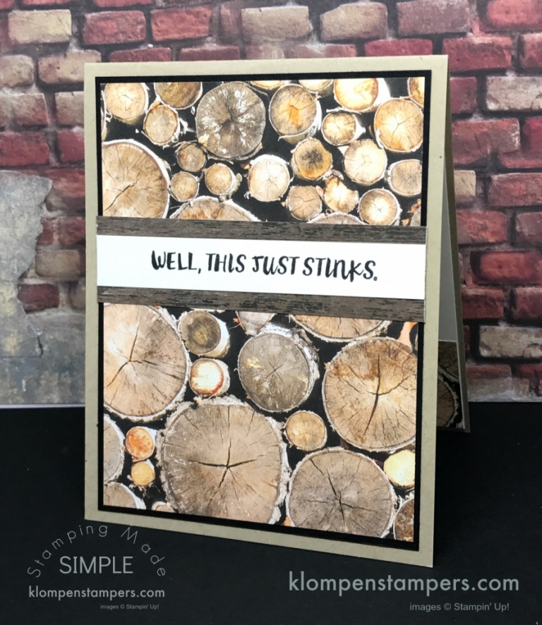 Masculine Cards Using Designer Series Papers - Klompen Stampers
