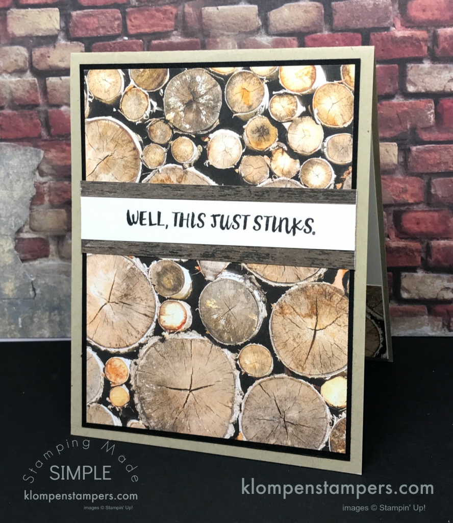 Masculine Cards Using Designer Series Papers - Klompen Stampers