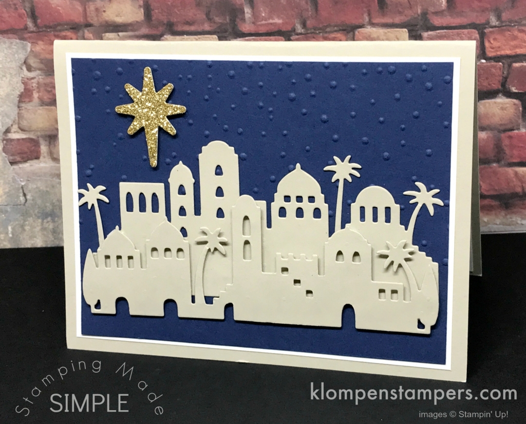 Night in Bethlehem Card #1 - Klompen Stampers