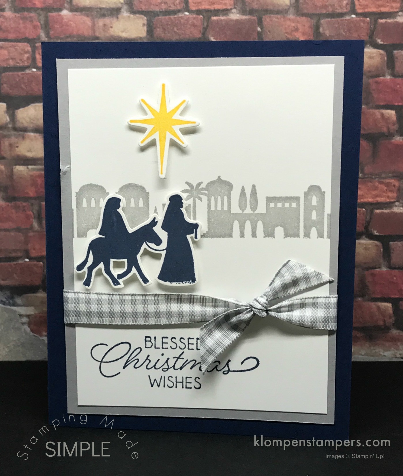 Night of Bethlehem Card #3 - Klompen Stampers