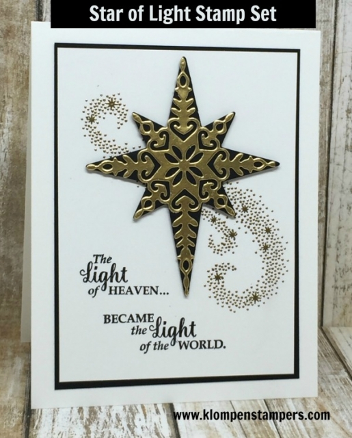 Star of Light Card #2 - Klompen Stampers