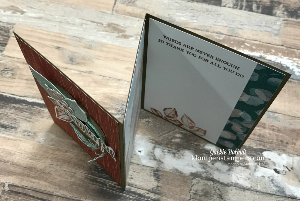 Quick & Easy Fun Fold with Nature's Poem DSP - Klompen Stampers