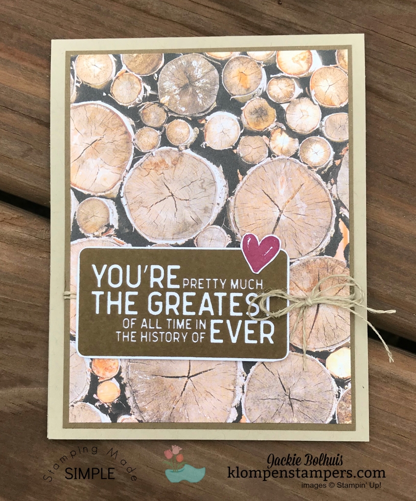 Design it With DSP - Masculine Cards with Wood Textures - Klompen Stampers