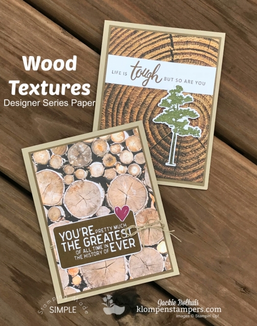 Design it With DSP - Masculine Cards with Wood Textures - Klompen Stampers