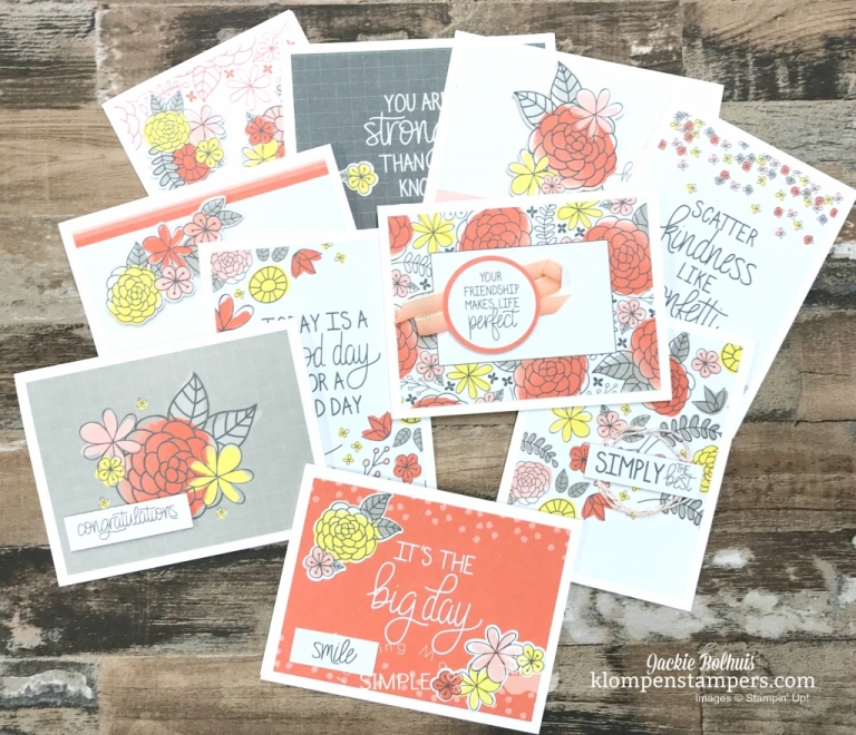 25 Quick and Easy Cards: New Class to Go - Klompen Stampers