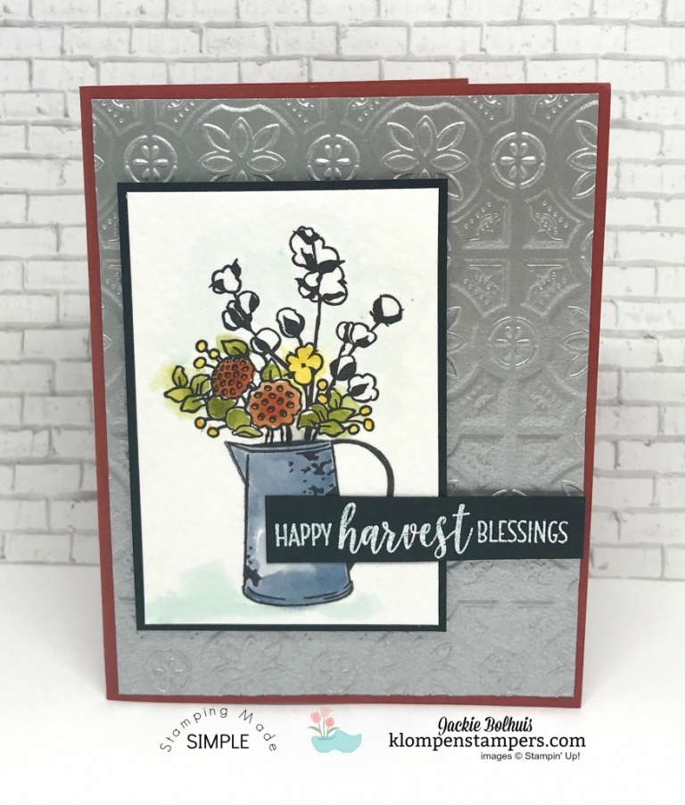 How to Add Texture to Your Handmade Cards - Klompen Stampers