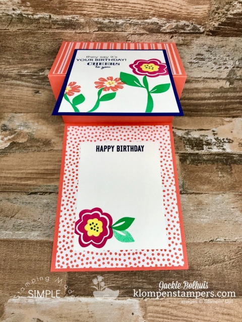 3 Amazing Birthday Cards from 1 Fun Fold Card Design - Klompen Stampers