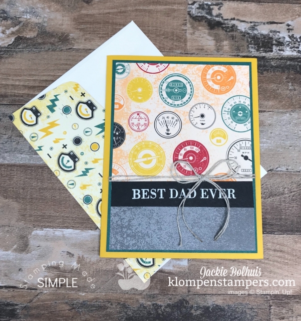 3 Awesome Masculine Greeting Cards You Can Make Quickly - Klompen Stampers