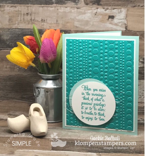 How to Use Metallic Thread on Greeting Cards - Klompen Stampers