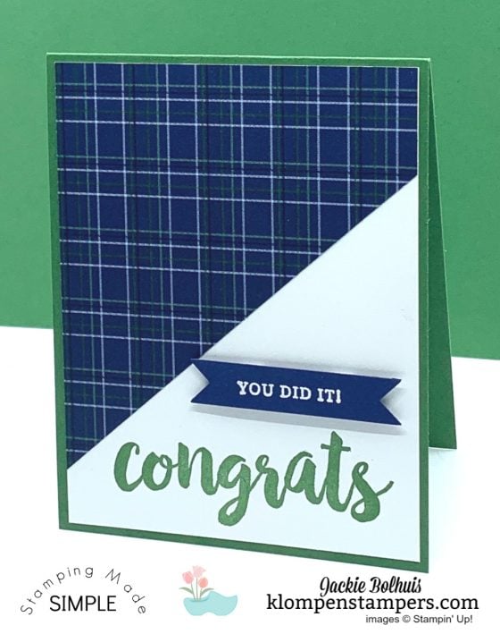 Fun Fold One Sheet Wonder | Perfect Cards For Men - Klompen Stampers