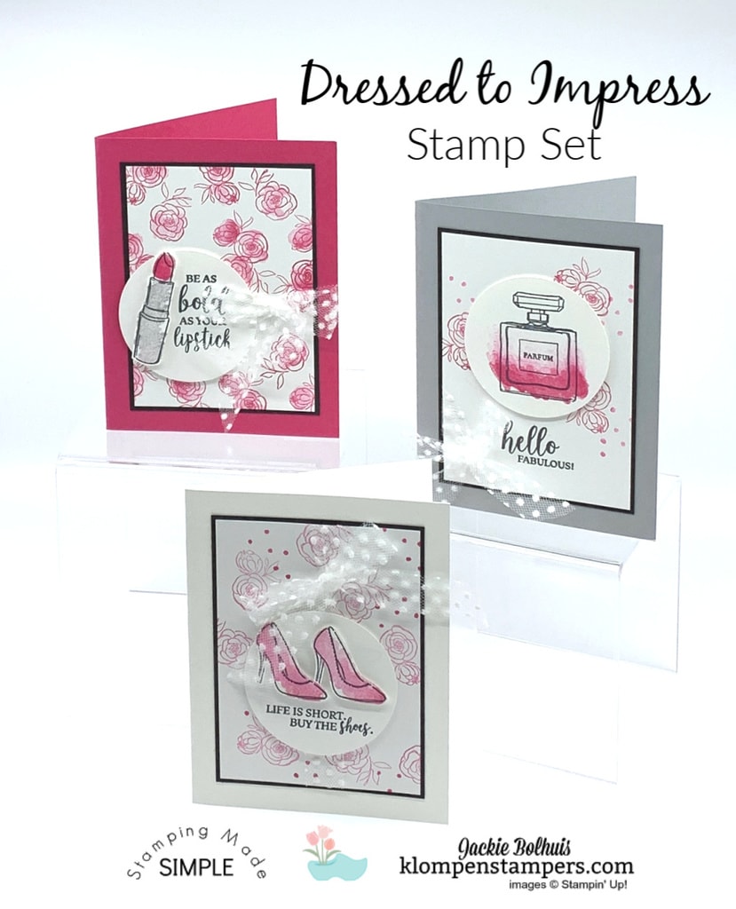 Wow! These Cards are Dressed to Impress - Klompen Stampers