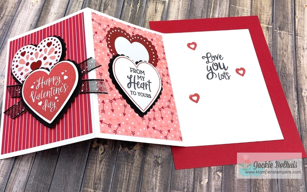 2 Stunning Valentine Cards to Make Quick and Easy - Klompen Stampers