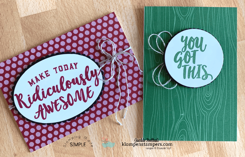 How to Decorate a Card Fast and Fun - Klompen Stampers