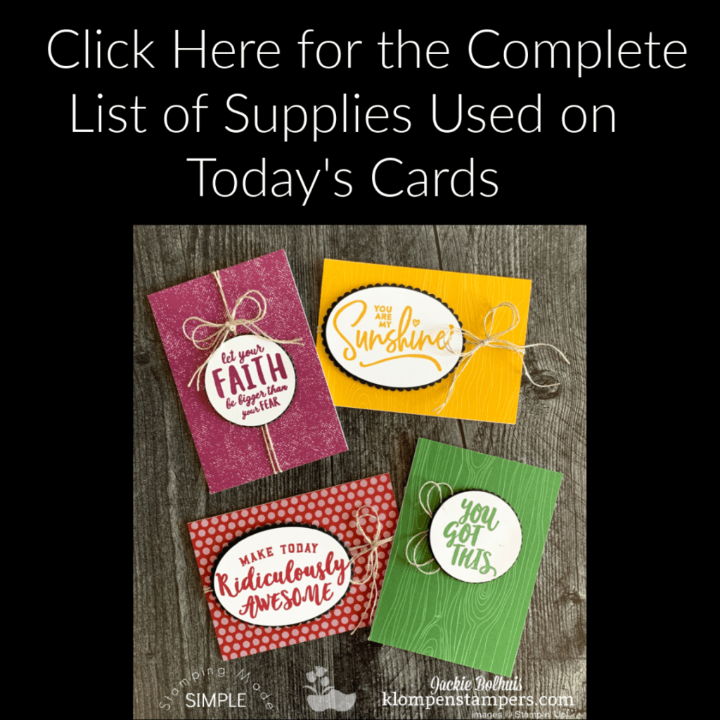 How to Decorate a Card Fast and Fun - Klompen Stampers