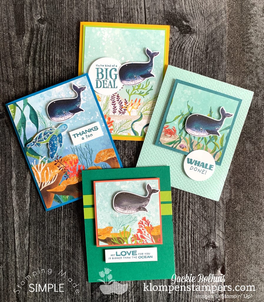 Easy Greeting Cards in 15 Minutes - 4 Card Ideas | Design it with DSP