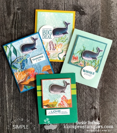 Easy Greeting Cards in 15 Minutes - 4 Card Ideas | Design it with DSP