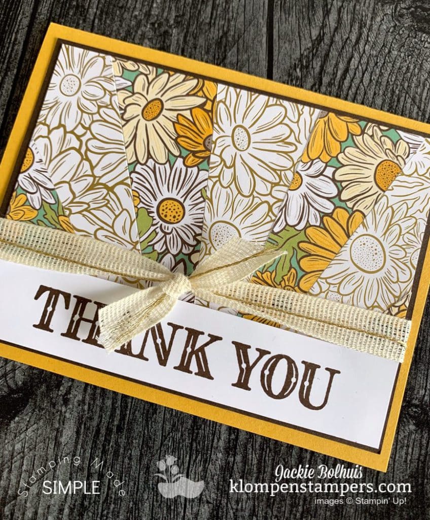 How to Make a Starburst Card the Easy Way | Klompen Stampers Cards