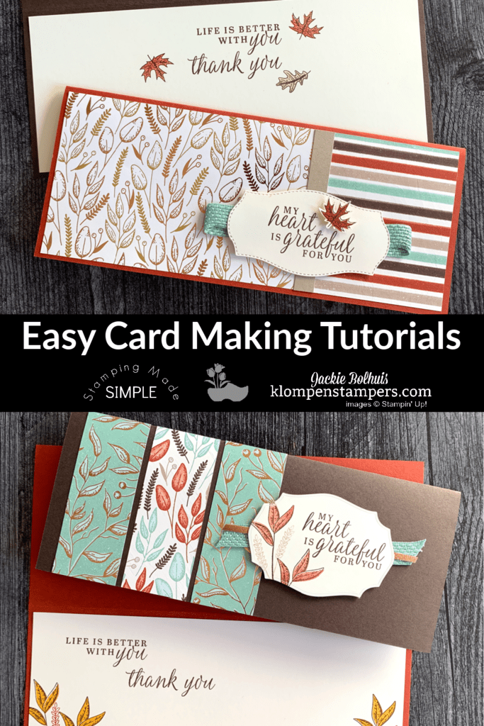Slim Line Card Tutorial - Make These Easy and in Minutes!