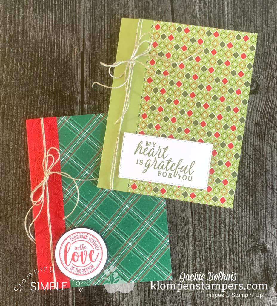 How to Make Easy Cards Fast and On Budget - Klompen Stampers