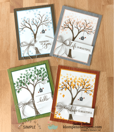 Easy Card Making to Show Life is Beautiful in All 4 Seasons