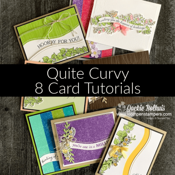 Quite Curvy Card Ideas - Klompen Stampers