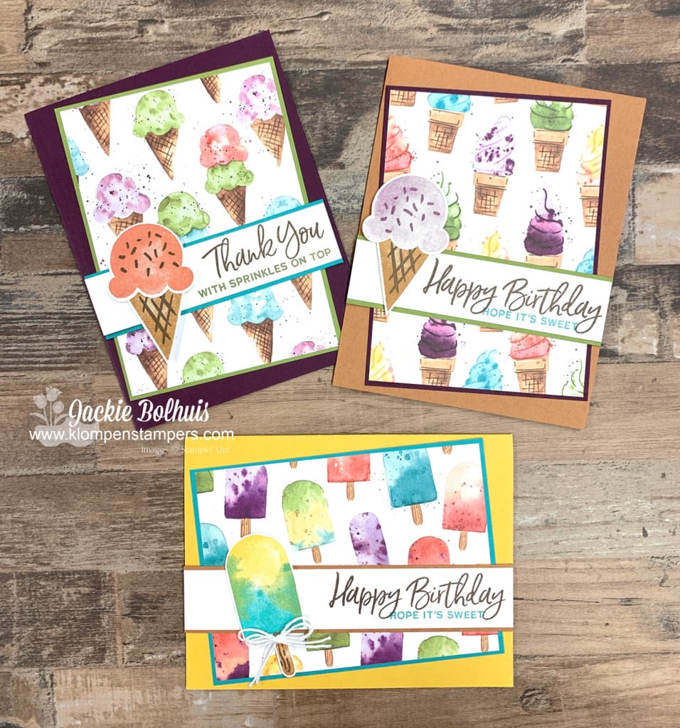 Simple Card Designs Are Inspired by the Best Ice Cream Corner