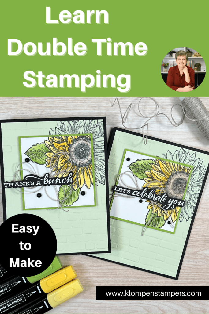 Double Time Stamping Your Way To Making A Pretty Greeting Card