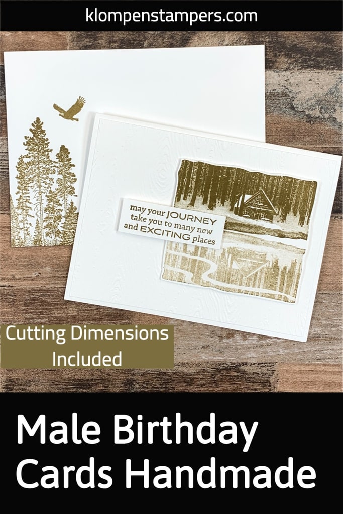 Monochromatic Masculine Cards: Quick Hand Stamped Card Ideas