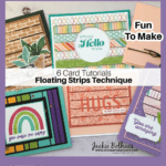 Floating Strips Card: Get In Line To Make Some Fun Handmade Cards!