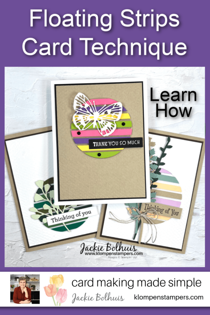 Floating Strips Card: Get In Line To Make Some Fun Handmade Cards!