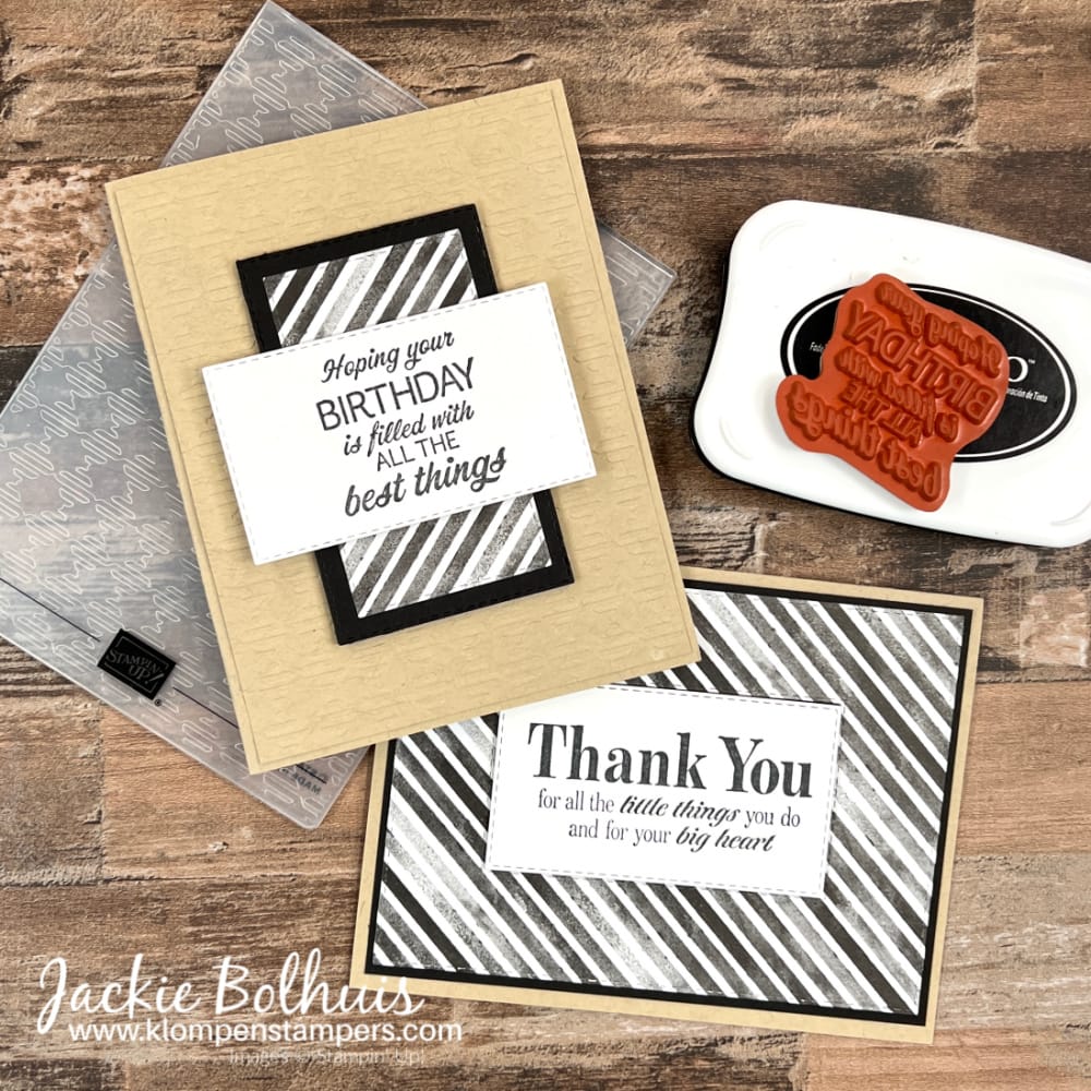 Handmade Card Ideas To Make In 10 Minutes? Yes, Make 2 Of Them!