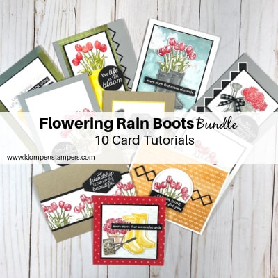 Flowering Rain Boots Card Ideas - Klompen Stampers