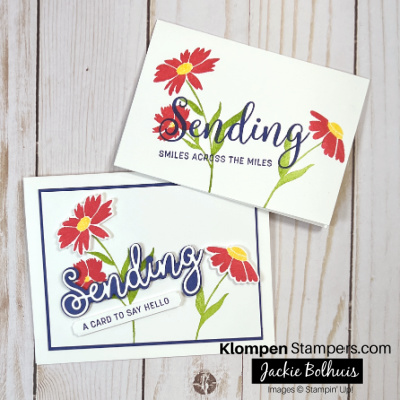 Sending Smiles Cards Are Super Easy To Make Using SIP Card Method