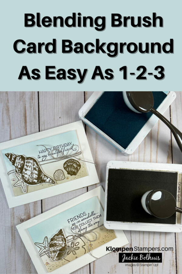 Blending Brush Card Background As Easy As 1-2-3 | Easy Card Making