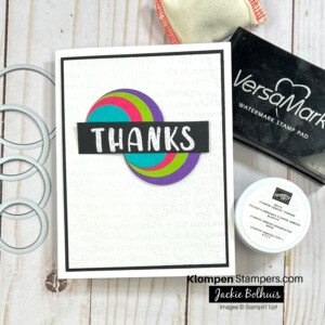 Use Layered Circles For a Fun Look On Handmade Cards