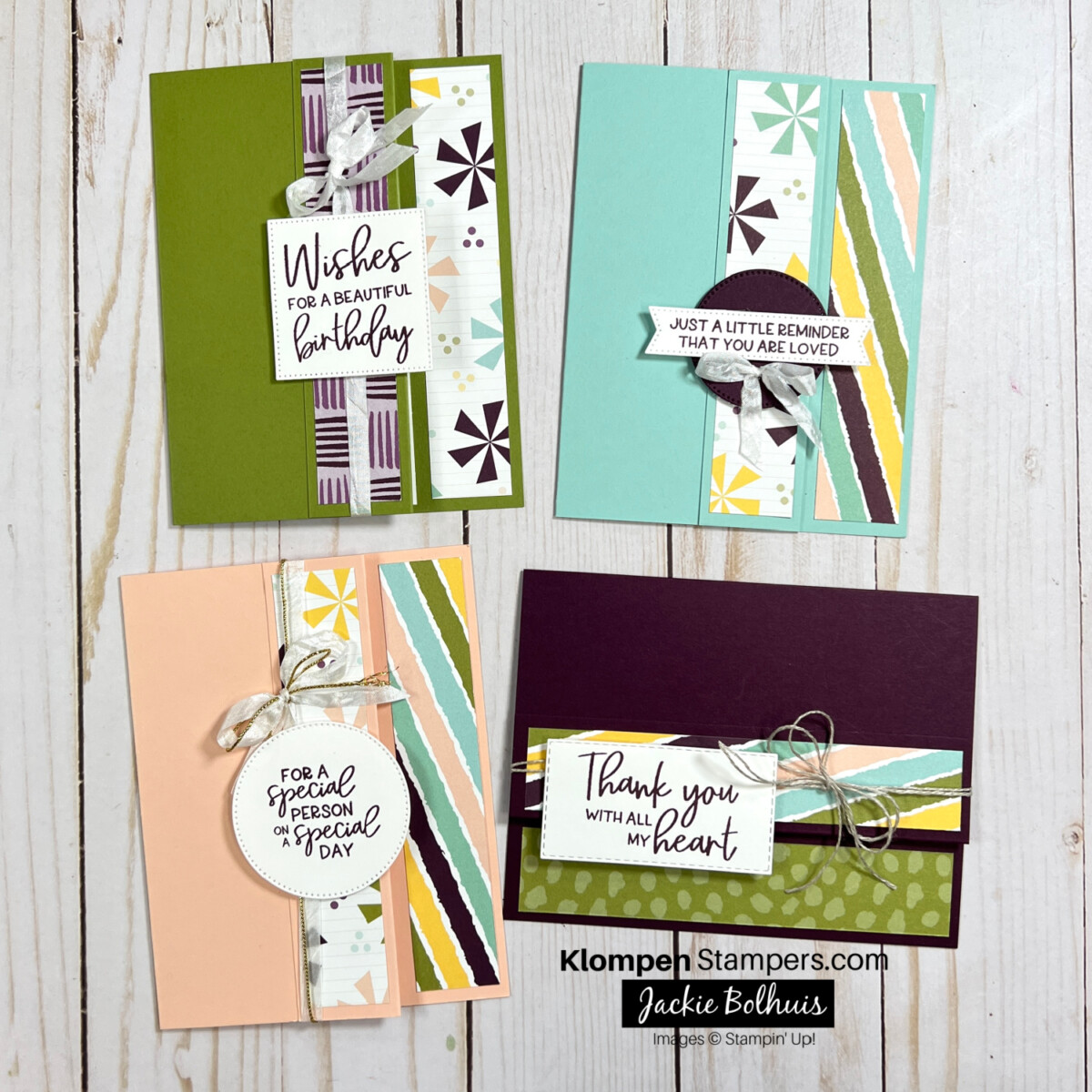 Double One Sheet Wonder - Make 11 Easy Cards - Klompen Stampers