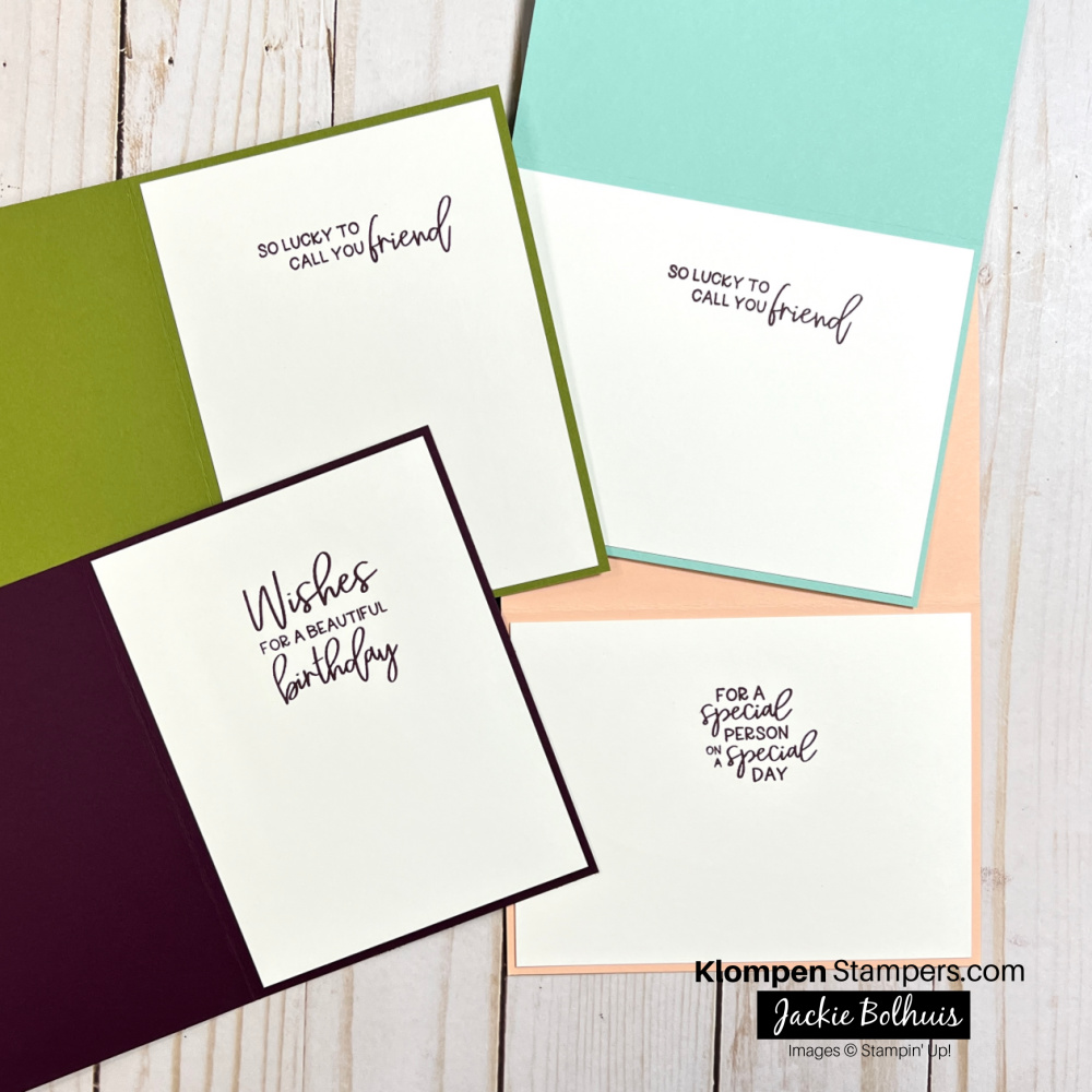 Double One Sheet Wonder - Make 11 Easy Cards - Klompen Stampers