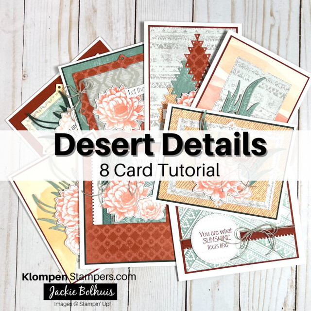 Desert Details Card Tutorial - 9 Unique Ideas You Can Make