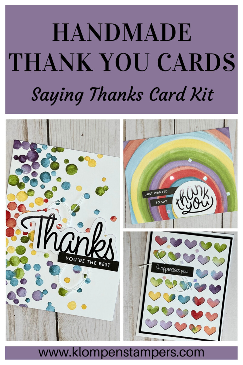 Saying Thanks is easy with this fun card kit