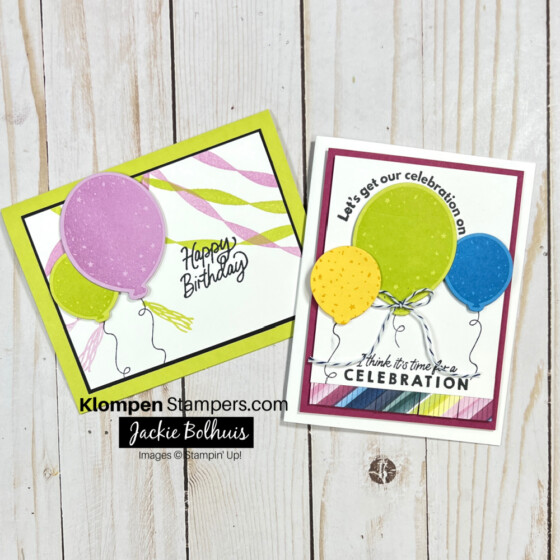 5 Easy to Make Birthday Cards - Klompen Stampers