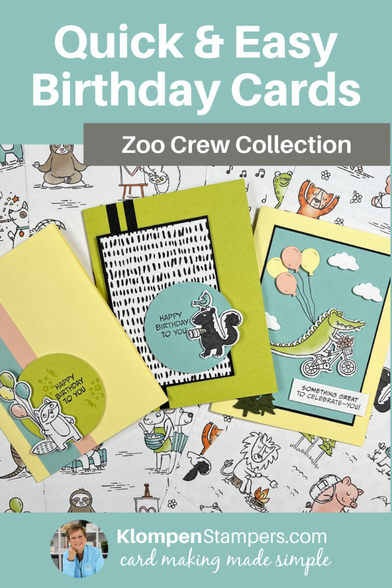 6 Easy Birthday Cards For Kids - Klompen Stampers