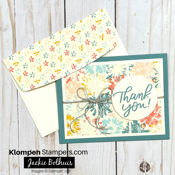 Easy Card Sketch for Designer Series Paper, Free Card Layout