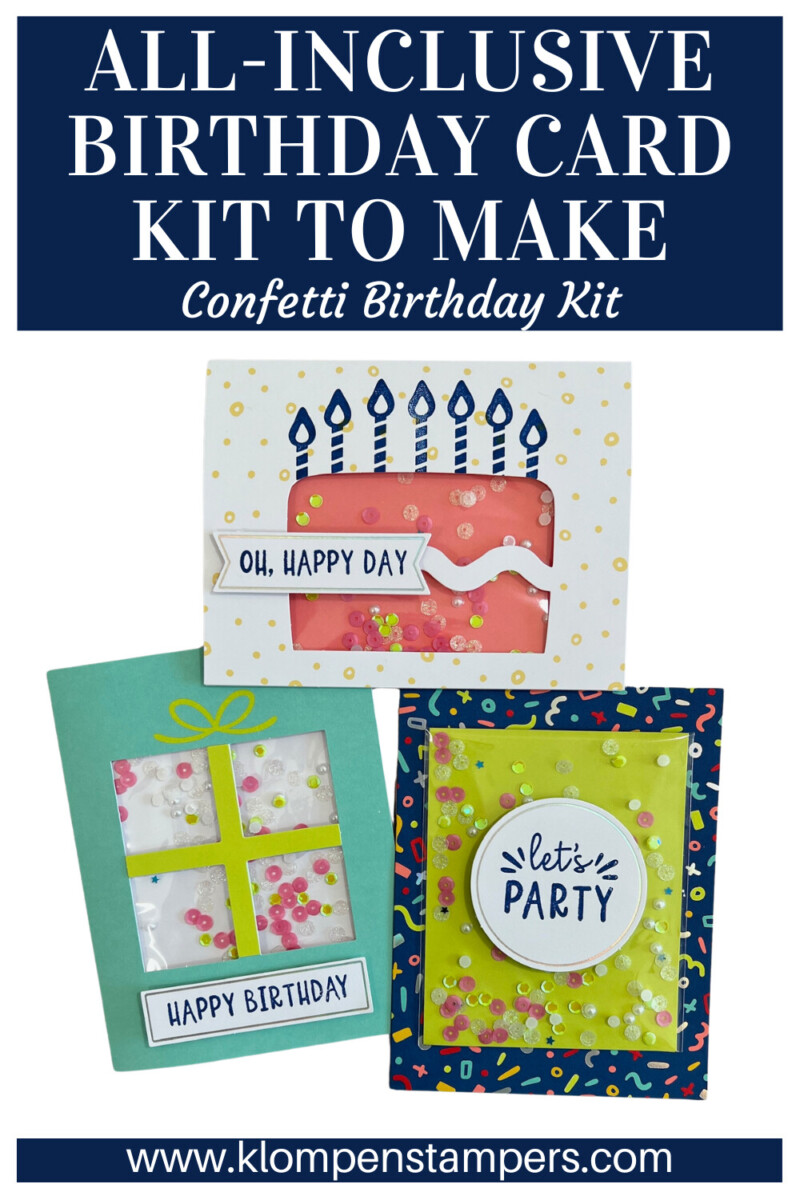 Let's Party With The Confetti Birthday Card Kit!