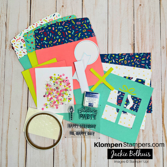 Let's Party With The Confetti Birthday Card Kit!