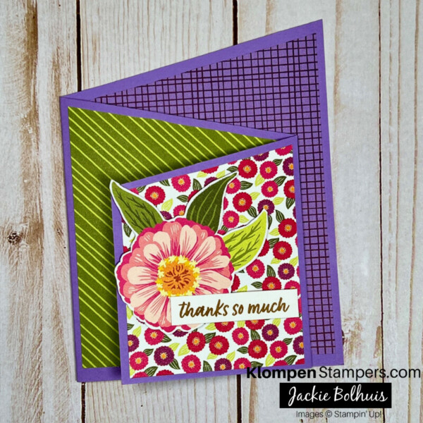 Diagonal Fold Card Instructions & Inspiration