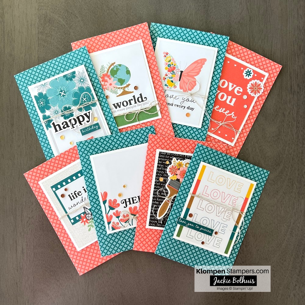 20 Cards - Sweet Thoughts Memories & More - Klompen Stampers